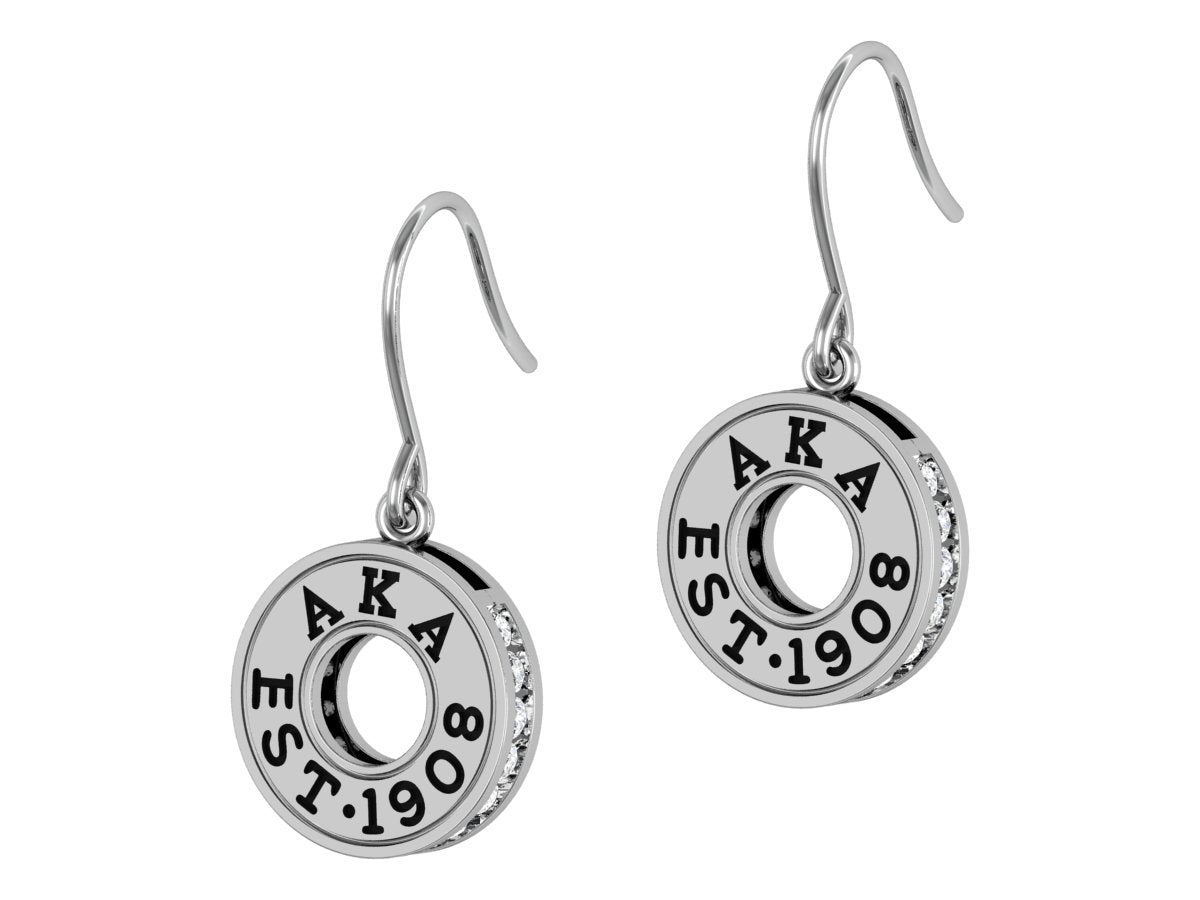 Alpha Kappa Alpha Tiffany Style Earring AKA-E002